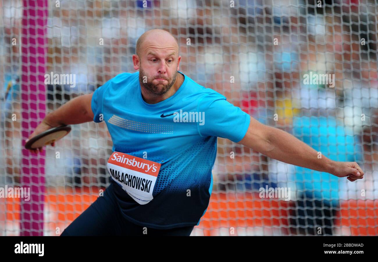 Poland's Piotr Malachowski in action during the Men's Discus Stock ...