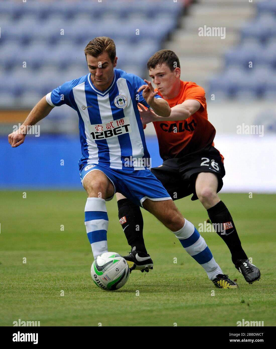Wigan athletics callum mcmanaman hi-res stock photography and images ...