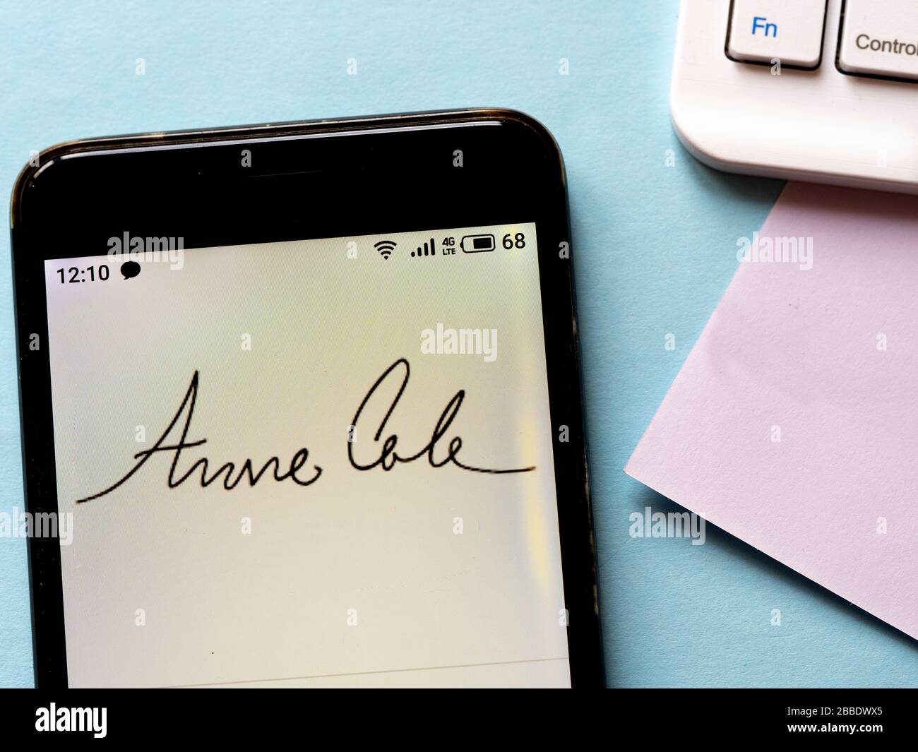In this photo illustration e-commerce Anne Cole logo is seen displayed ...