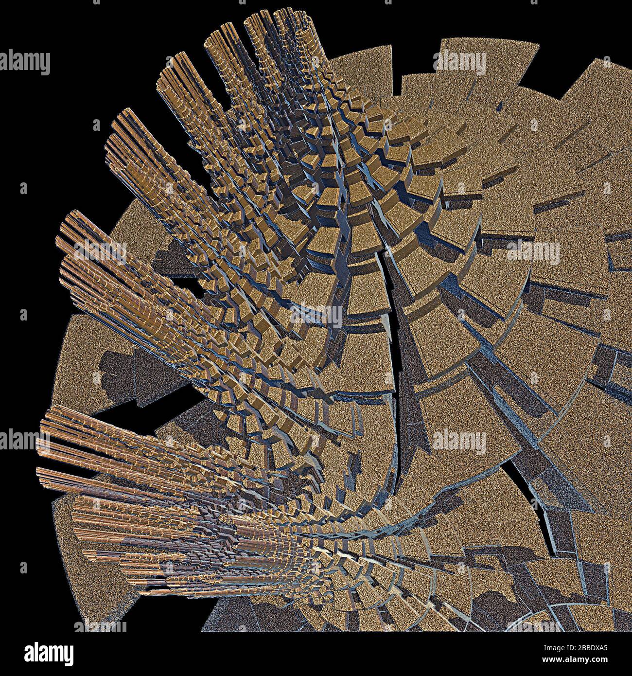 3D illustration of fractals calculated in the computer Stock Photo - Alamy