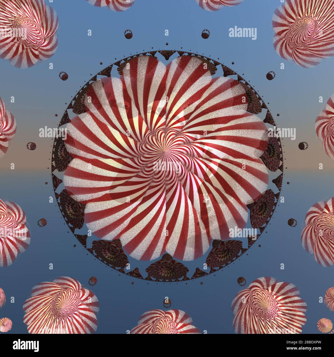 3D illustration of fractals calculated in the computer Stock Photo - Alamy