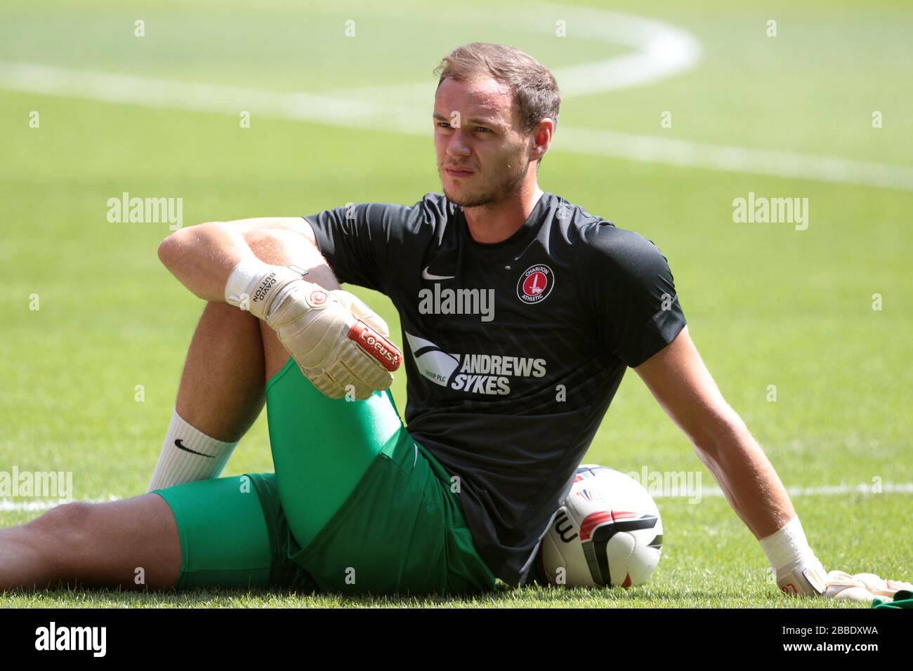 Charlton Athletic goalkeeper David Button Stock Photo - Alamy