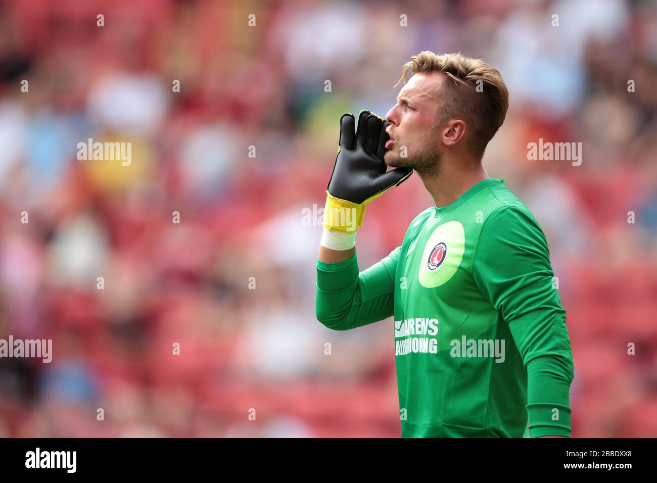 Charlton Athletic goalkeeper Ben Hamer Stock Photo - Alamy