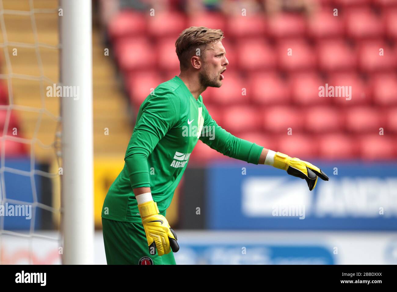 Charlton Athletic goalkeeper Ben Hamer Stock Photo - Alamy