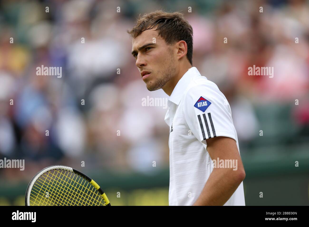 Poland's Jerzy Janowicz against compatriot Lukasz Kubot during day nine ...