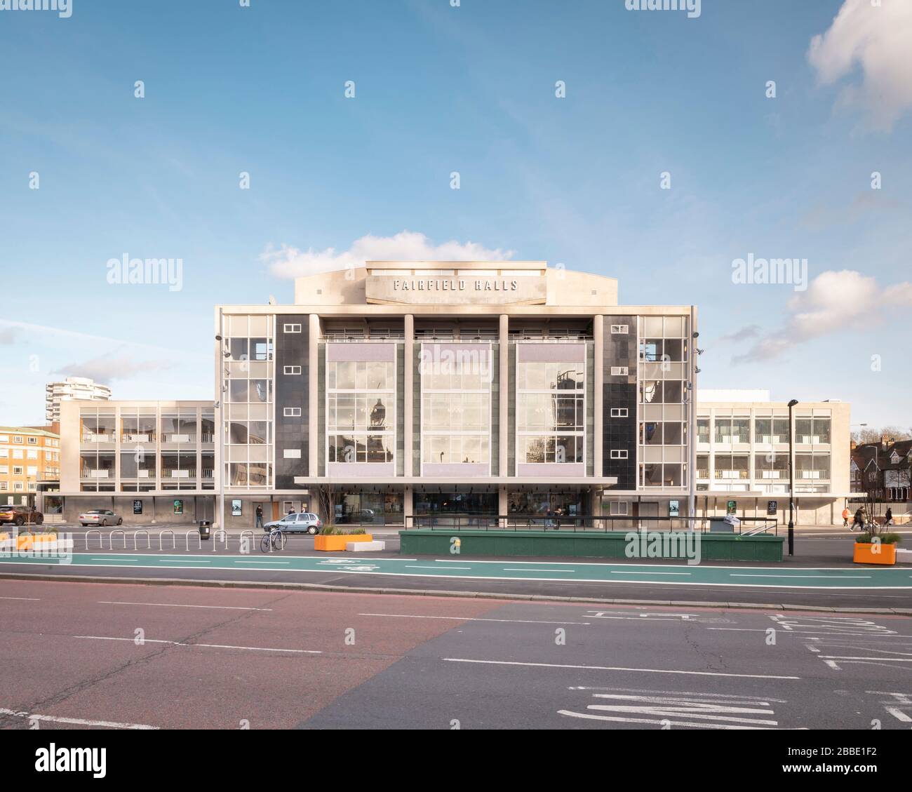 General view from Park Lane. Fairfield Halls, Croydon, United Kingdom ...