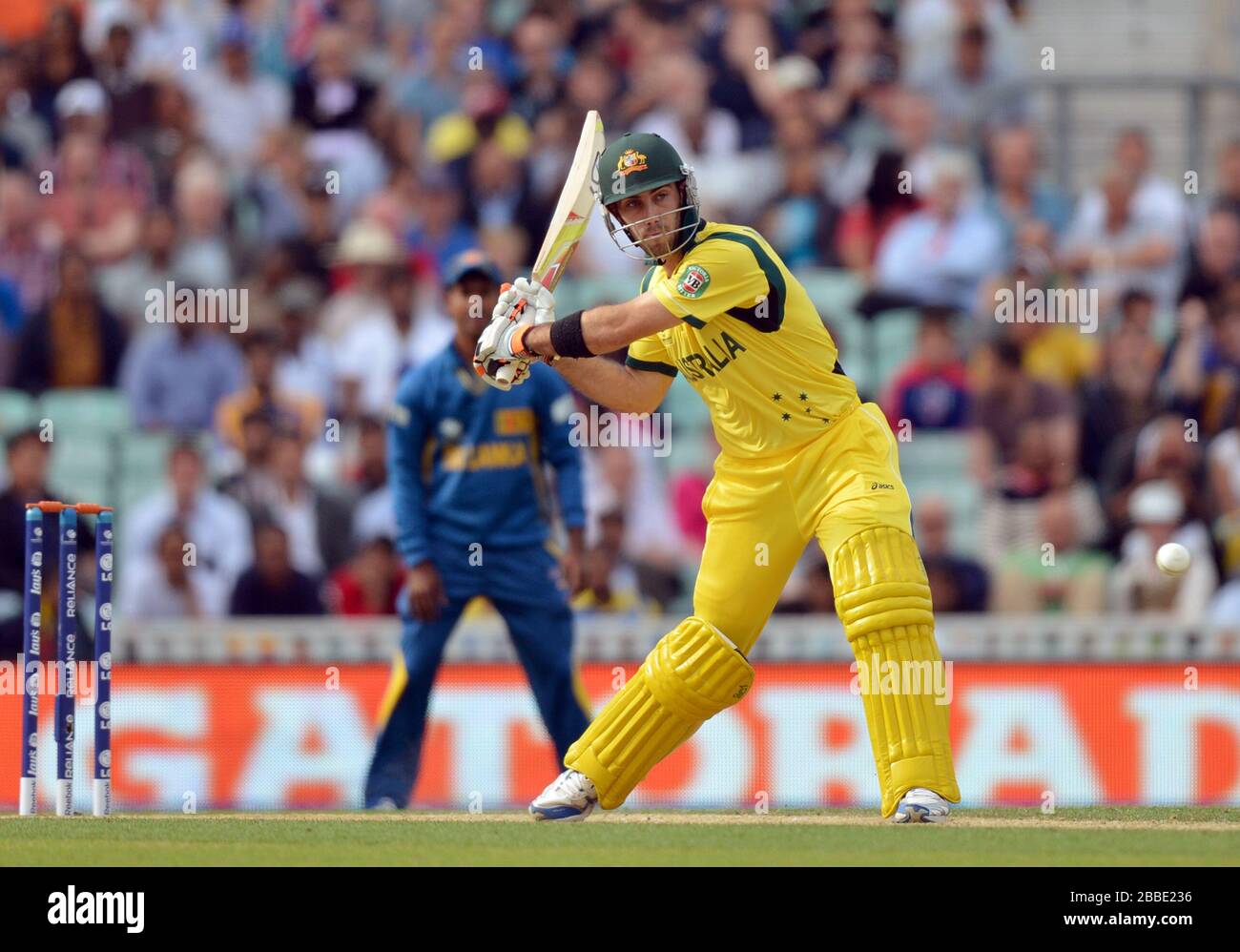 Australia's Glenn Maxwell bats during the ICC Champions Trophy match at ...