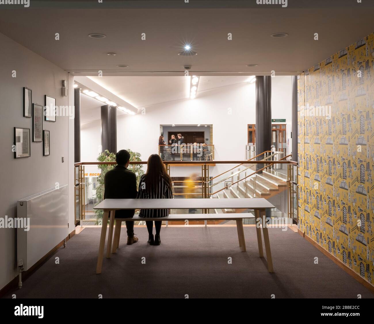 The Arnhem Foyer balcony. Fairfield Halls, Croydon, United Kingdom ...