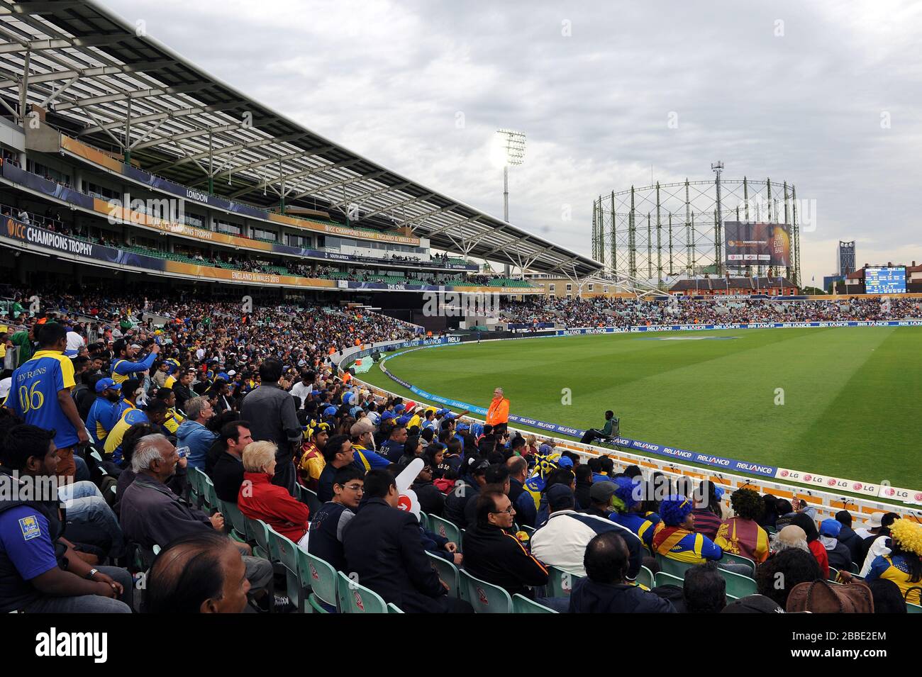 General view of the crowd at the Kia Oval Stock Photo - Alamy