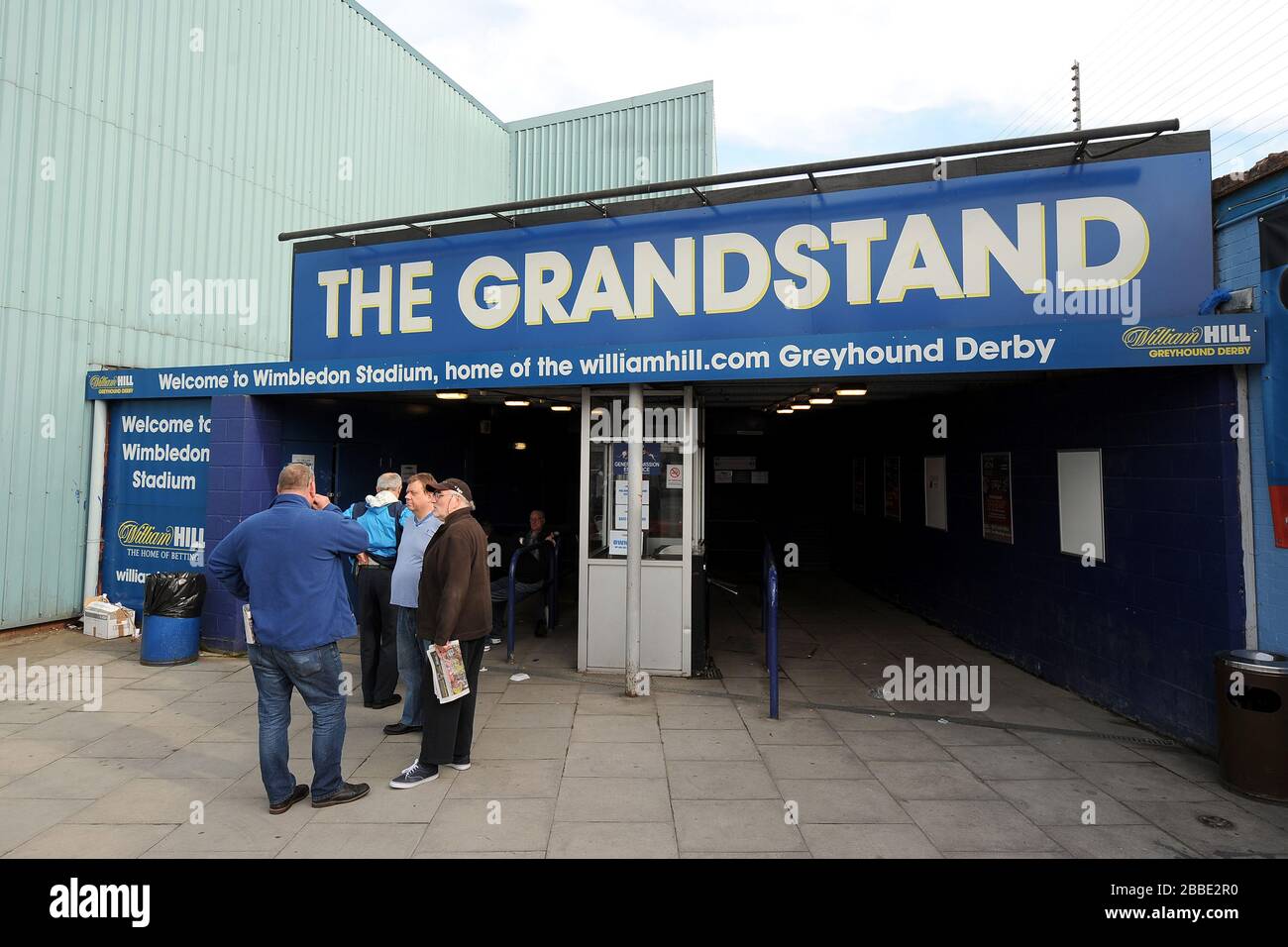 General view of the entrance to Wimbledon Stadium Stock Photo - Alamy