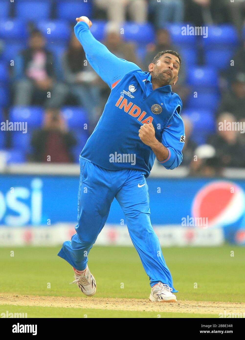Dhoni Bowling
