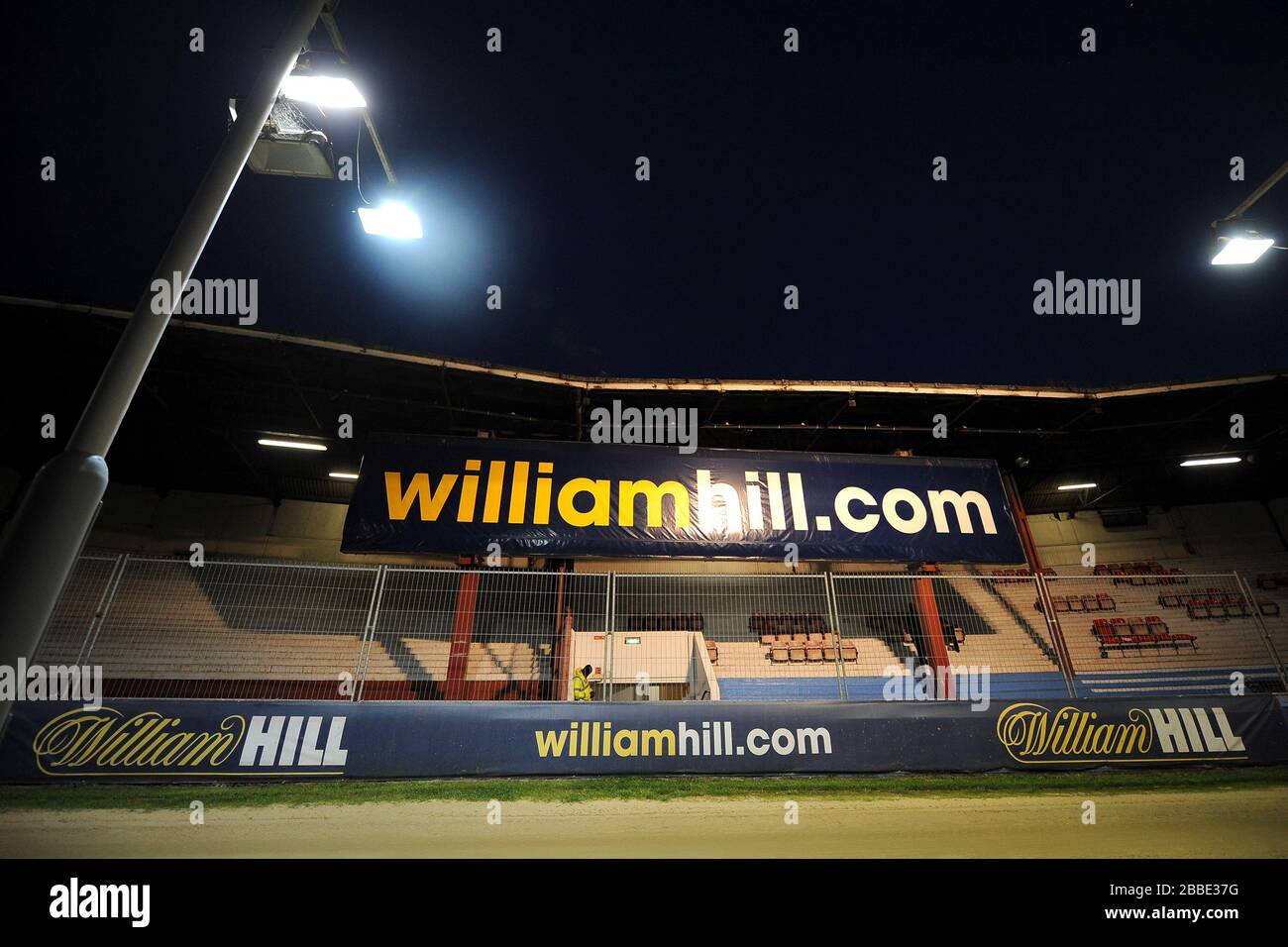 General view of Wimbledon Stadium after the evenings racing Stock Photo ...