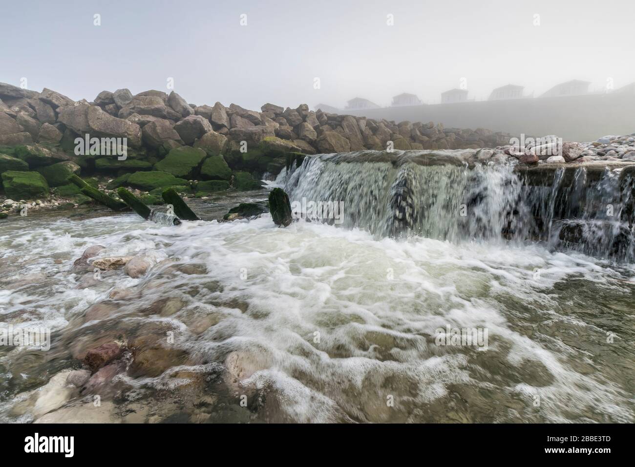 Bryn Dulas river Llanddulas inbetween Colwyn Bay and Abergele on the ...
