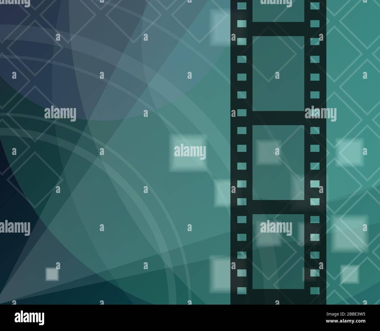 Film strip design. Blue abstract background. Vector illustration ...