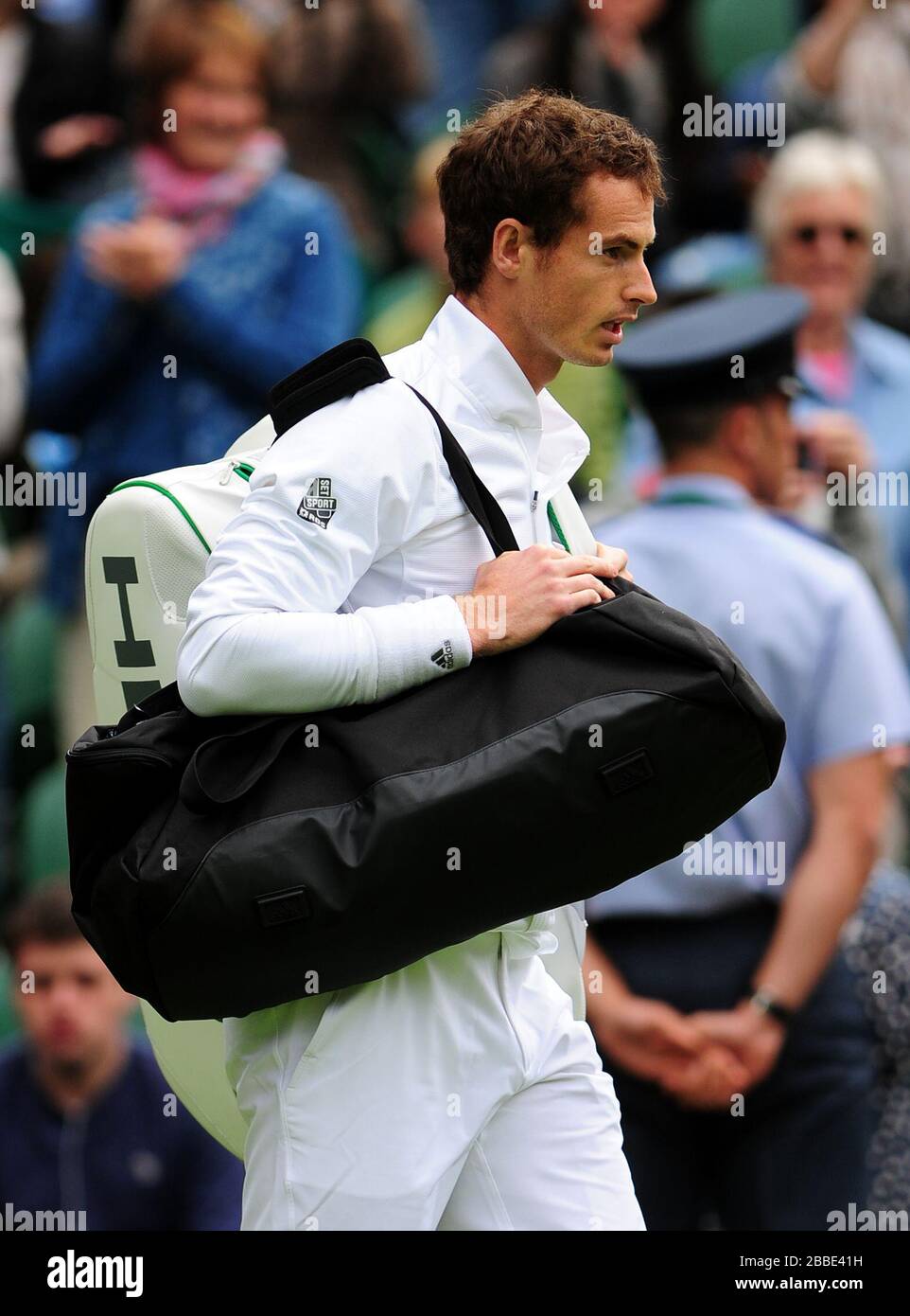 Great Britain's Andy Murray arrives for his match against Germany's ...