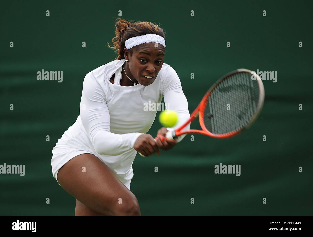 USA's Sloane Stephens in action against USA's Jamie Hampto Stock Photo ...