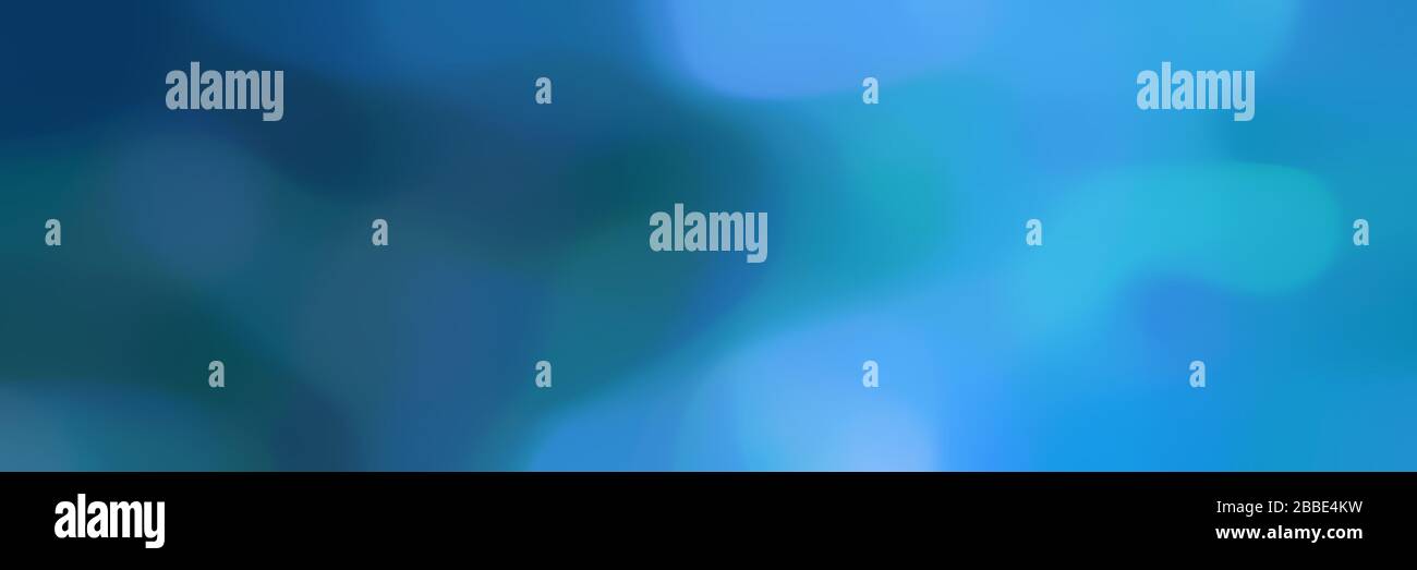 smooth horizontal header background bokeh graphic with dodger blue ...