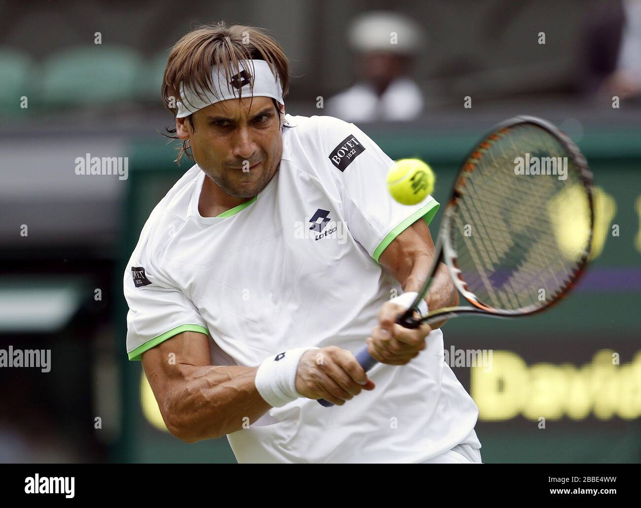 Spain's David Ferrer in action against Argentina's Martin Alund Stock ...