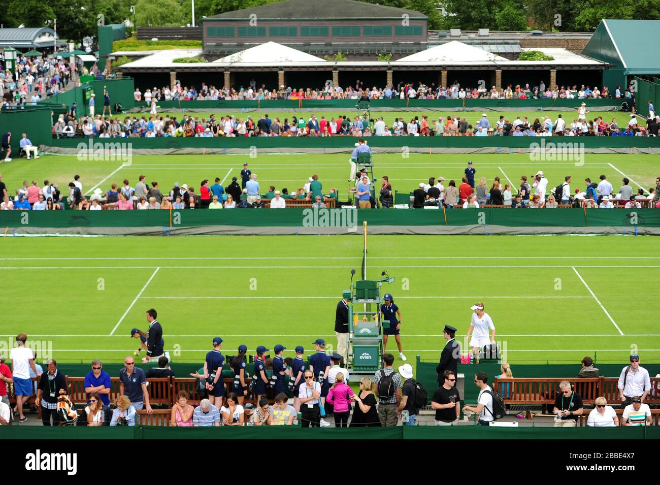 A view of play over courts five, six and seven Stock Photo - Alamy
