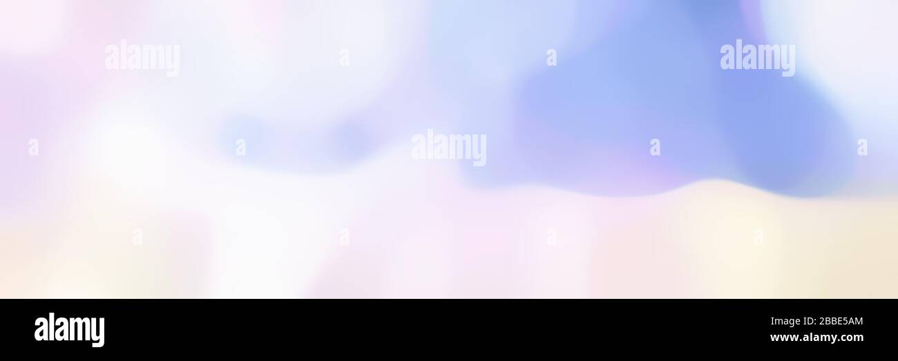 blurred bokeh iridescent horizontal header background with white smoke ...