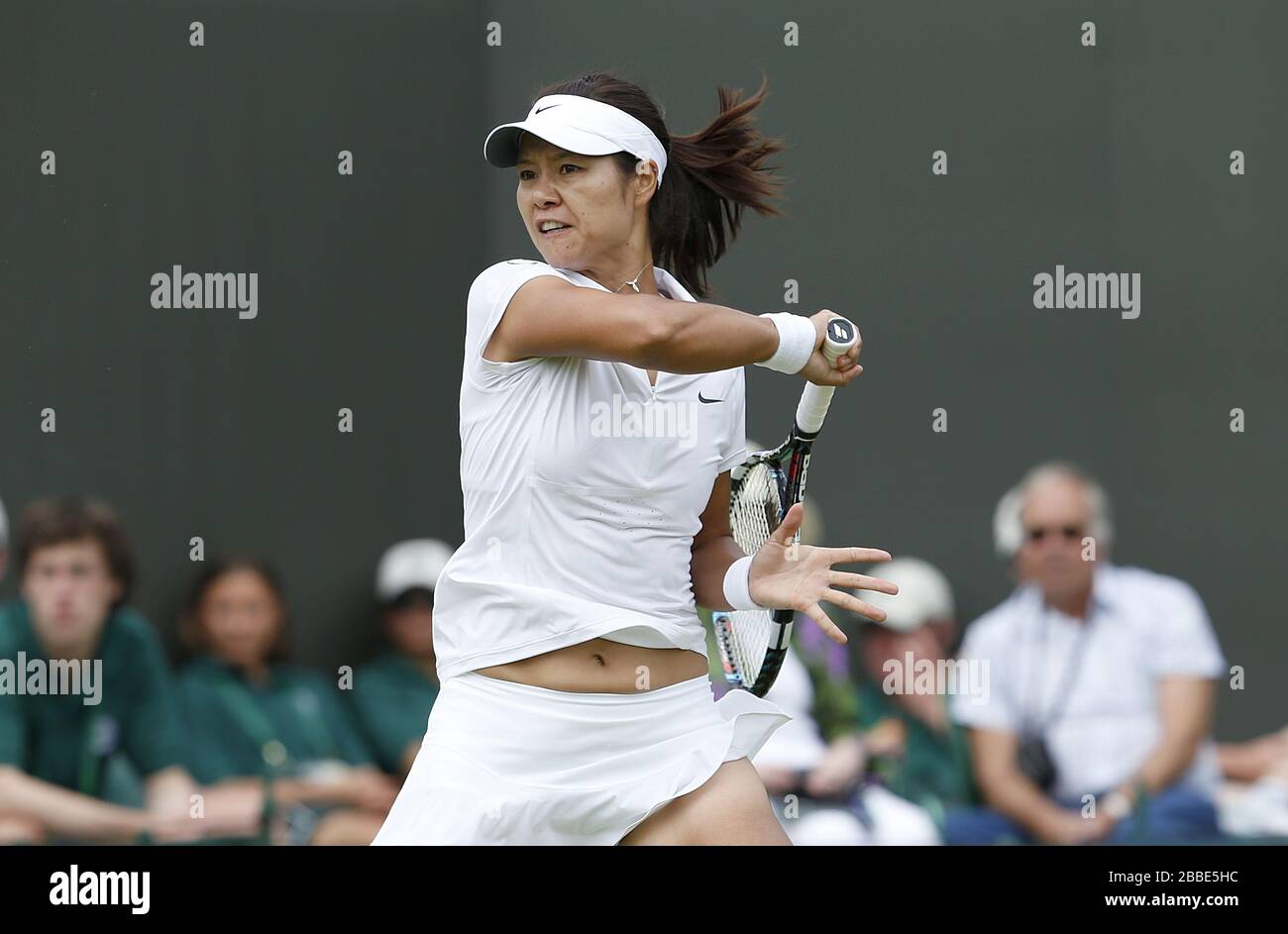 China's Na Li in action against Romania's Simona Halep during day four ...