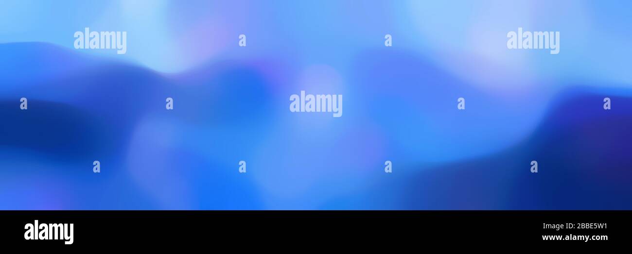 unfocused bokeh horizontal header background with corn flower blue ...