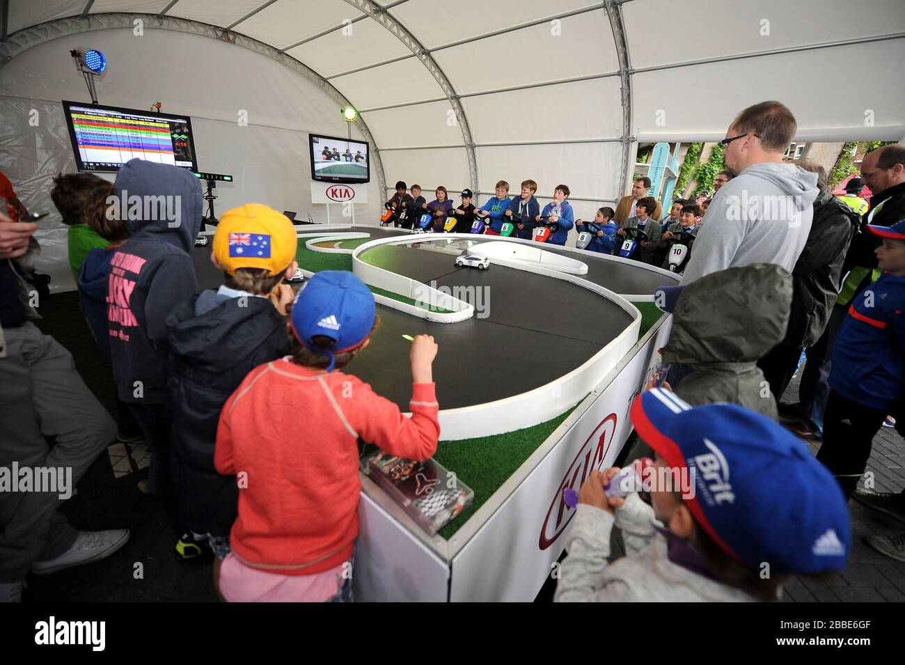 Spectators take part in activities Stock Photo - Alamy