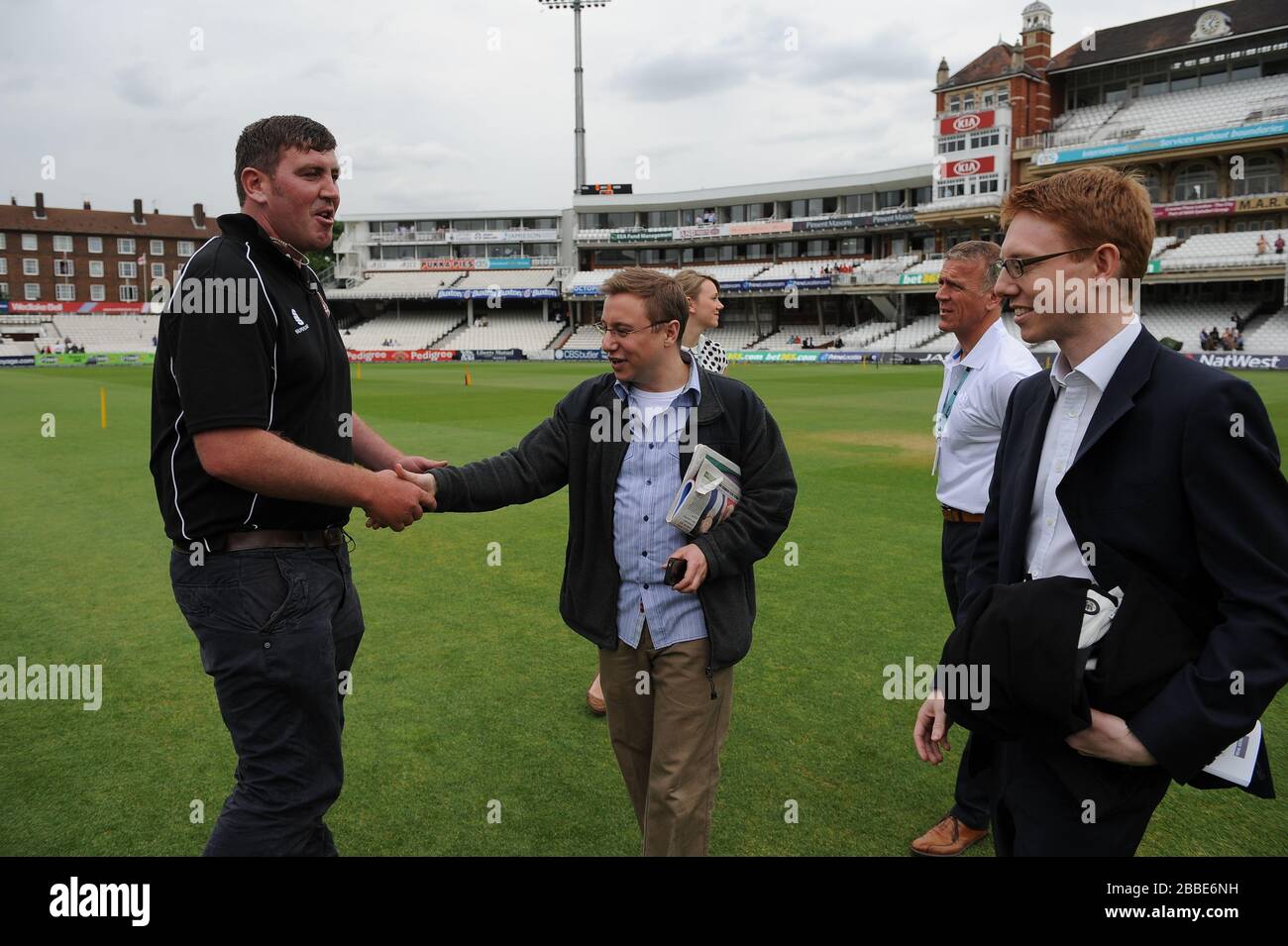 Paul Joseph, Adam Joseph and Alec Stewart (second right) with Surrey's ...