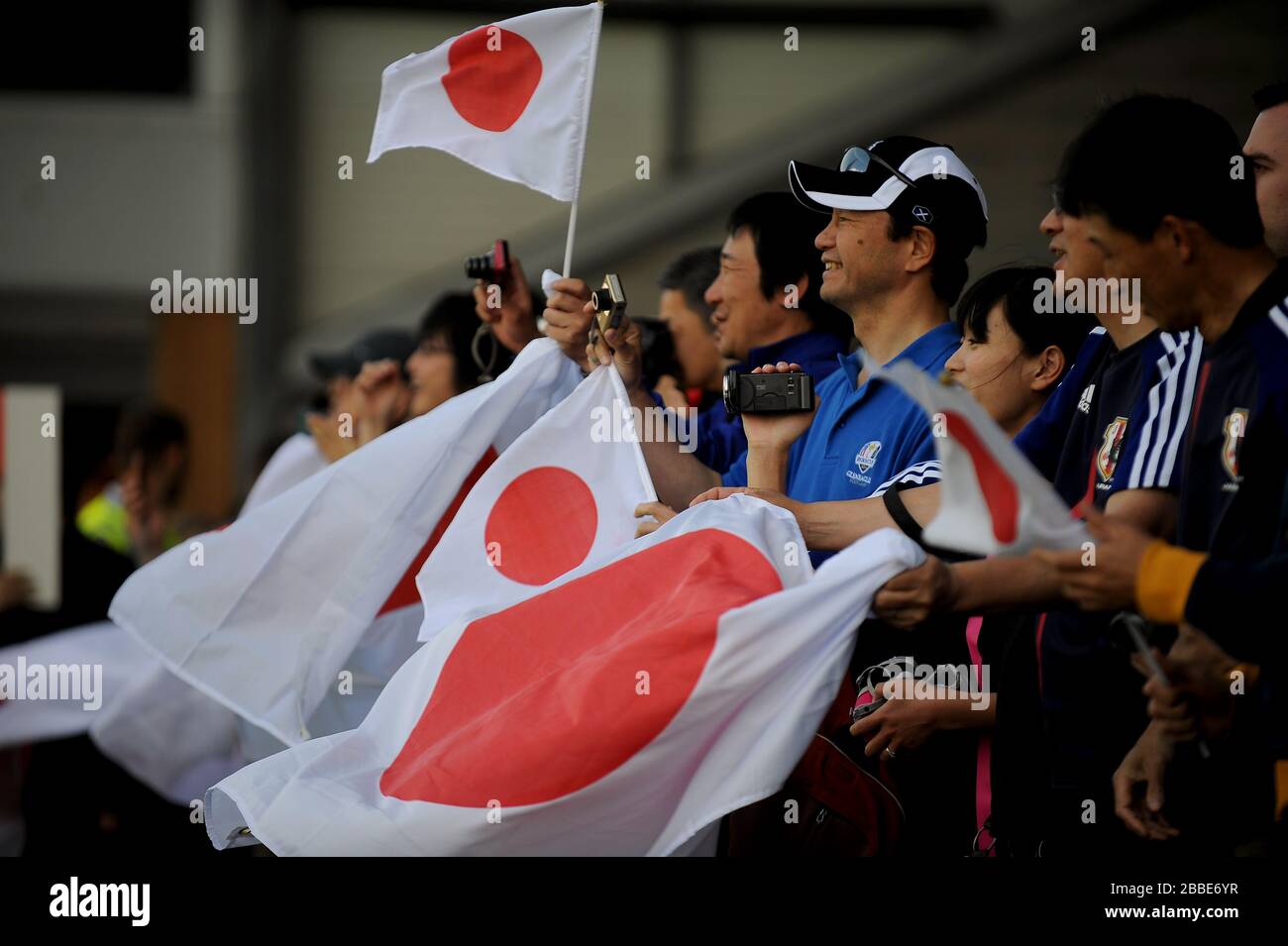 Japan fans in stands hi-res stock photography and images - Alamy