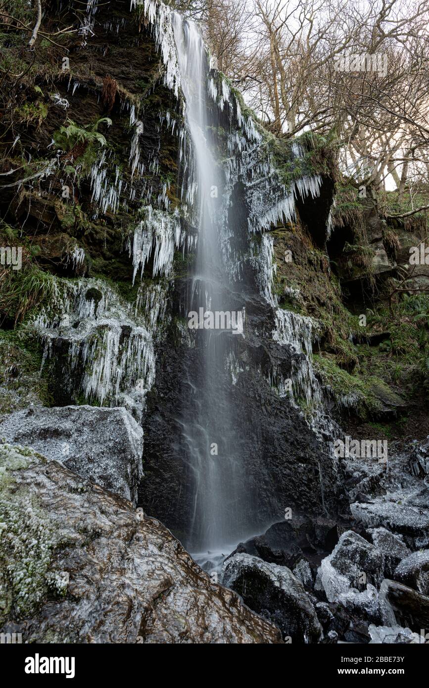 Mallyan Spout waterfall in winter Stock Photo - Alamy