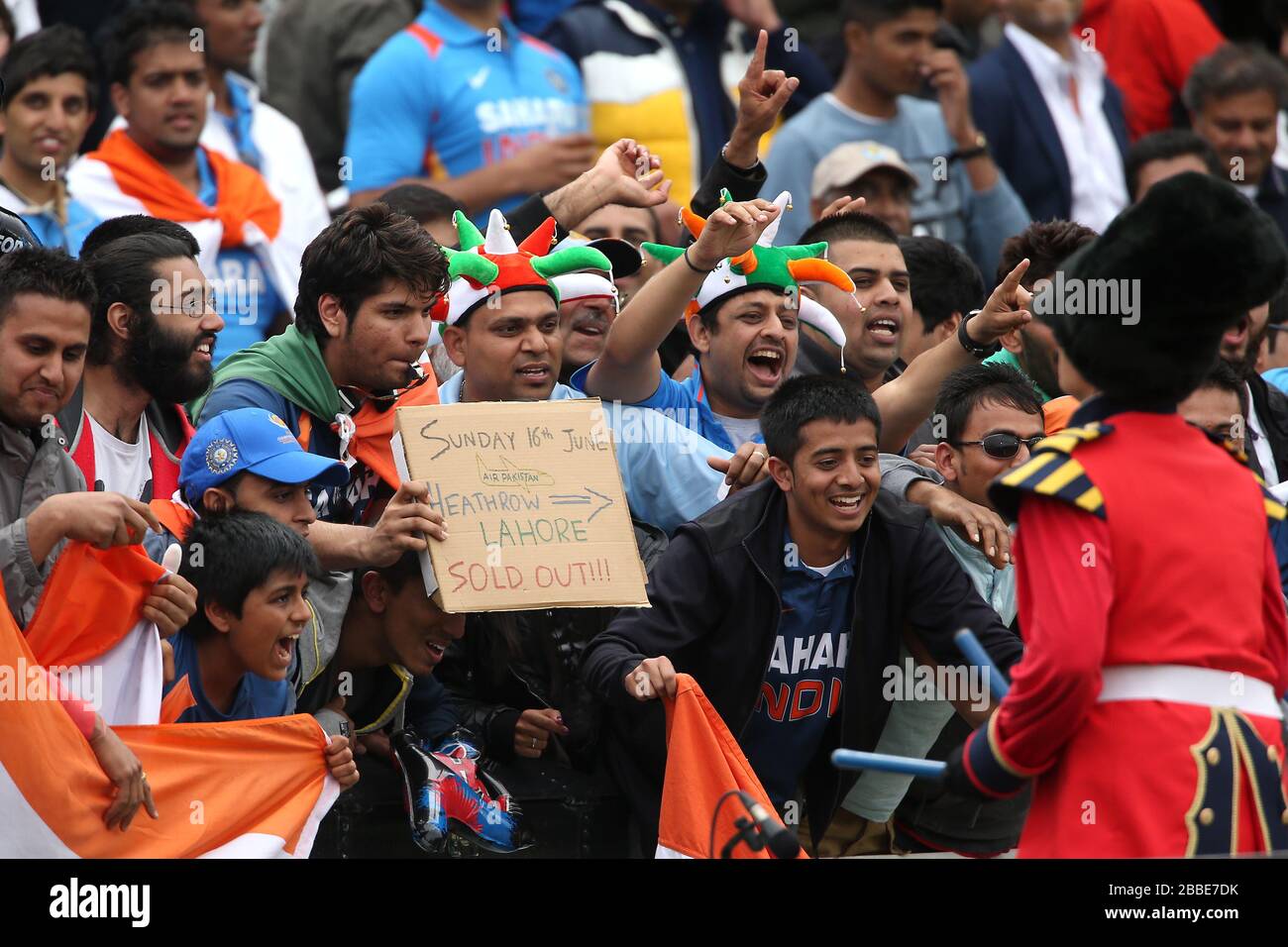 India fans soak up atmosphere in stands hi-res stock photography and ...