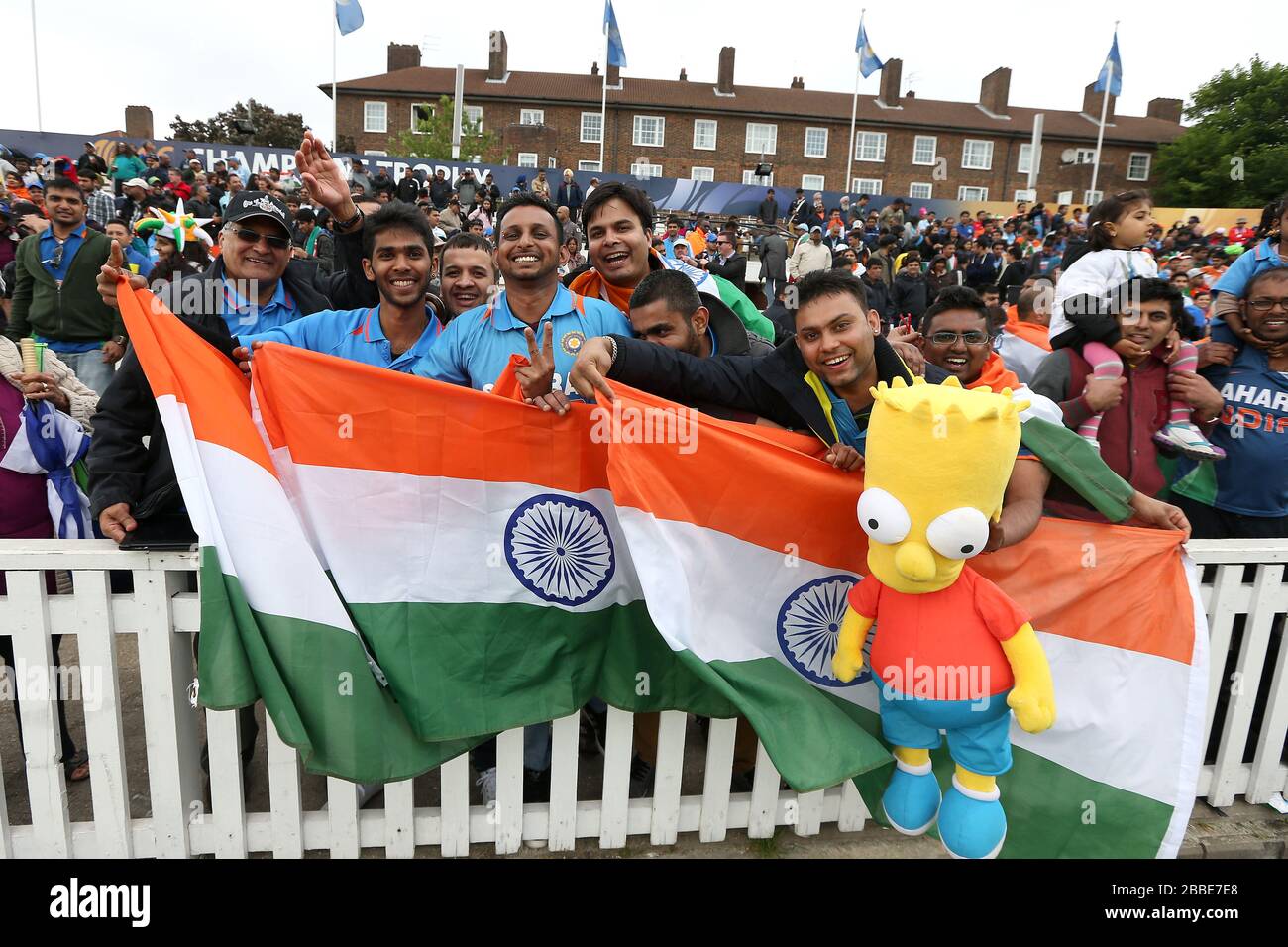 India fans soak up atmosphere in stands hi-res stock photography and ...