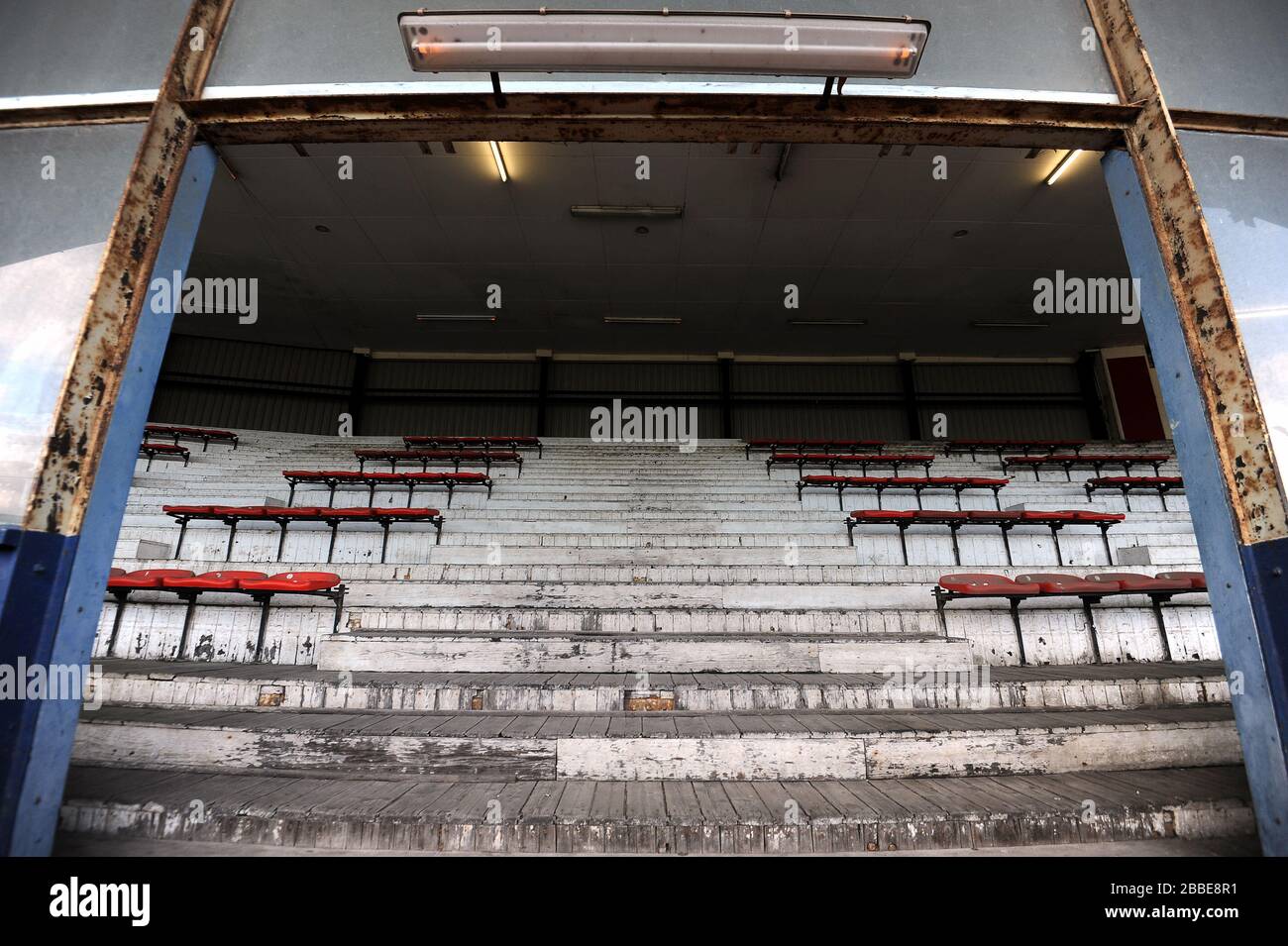 General view of the stands and seating at Wimbledon Stadium Stock Photo ...