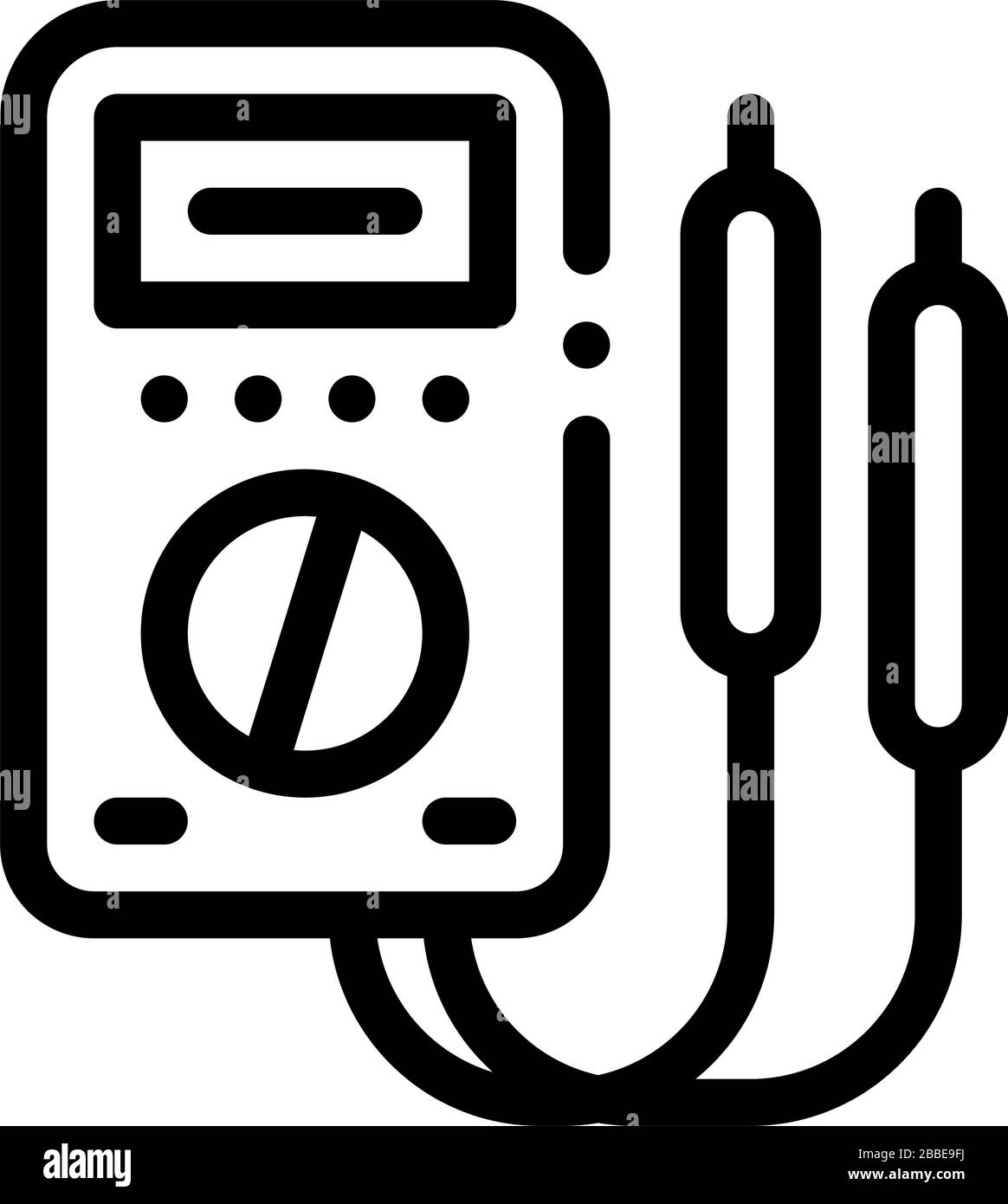 electric control panel icon vector outline illustration Stock Vector ...