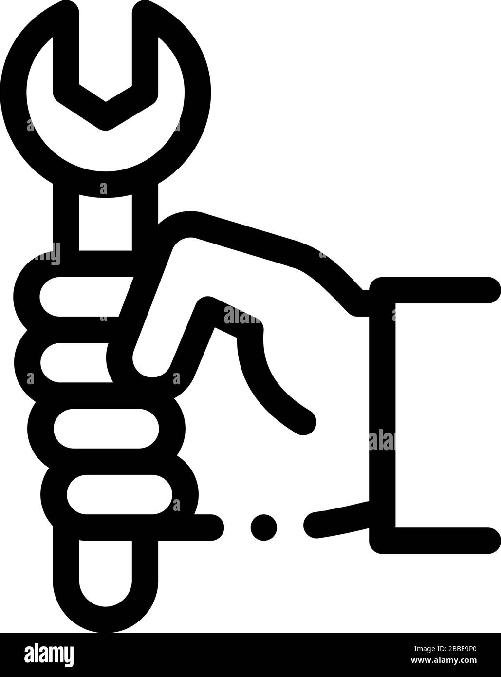 repairman icon vector outline illustration Stock Vector Image & Art - Alamy