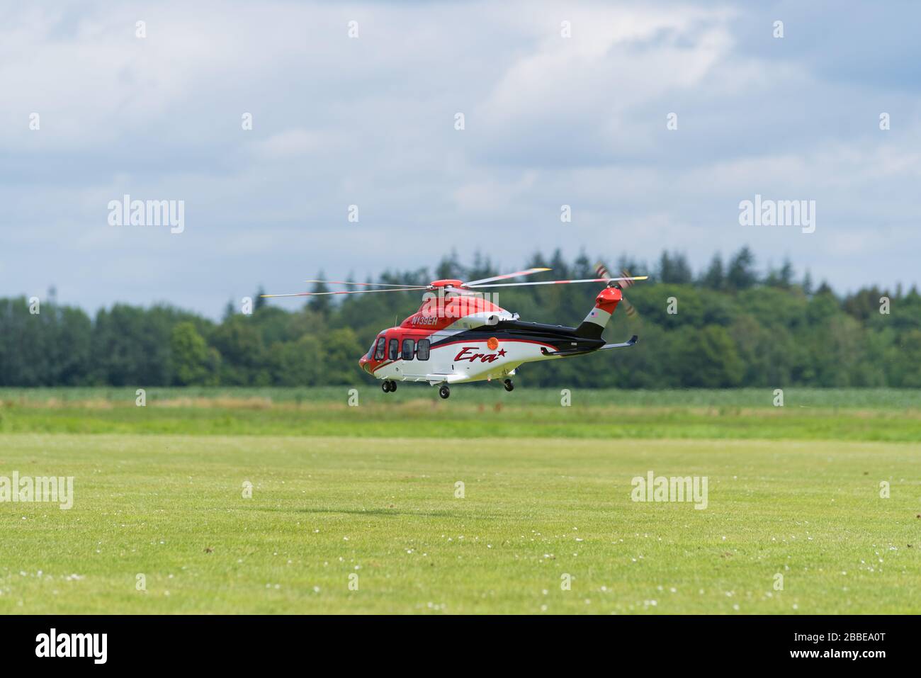 NIJVERDAL, NETHERLANDS - JUNE 23, 2018: Rc plane demonstration with ...