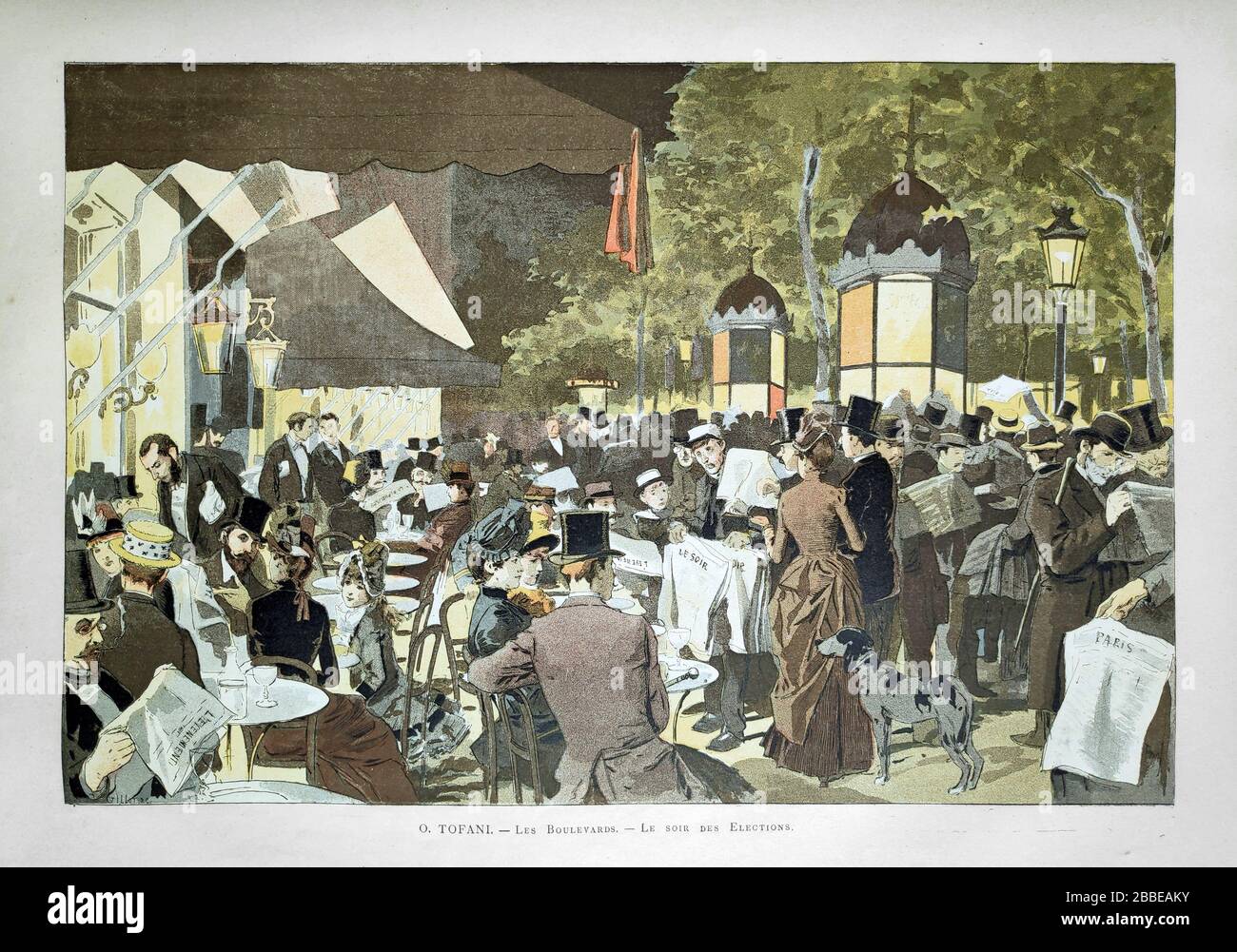 19th century lithograph night hi-res stock photography and images - Alamy
