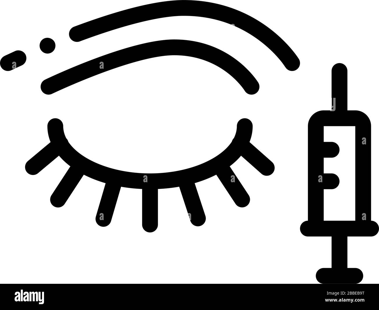 Eye Injection Icon Vector Outline Illustration Stock Vector Image And Art
