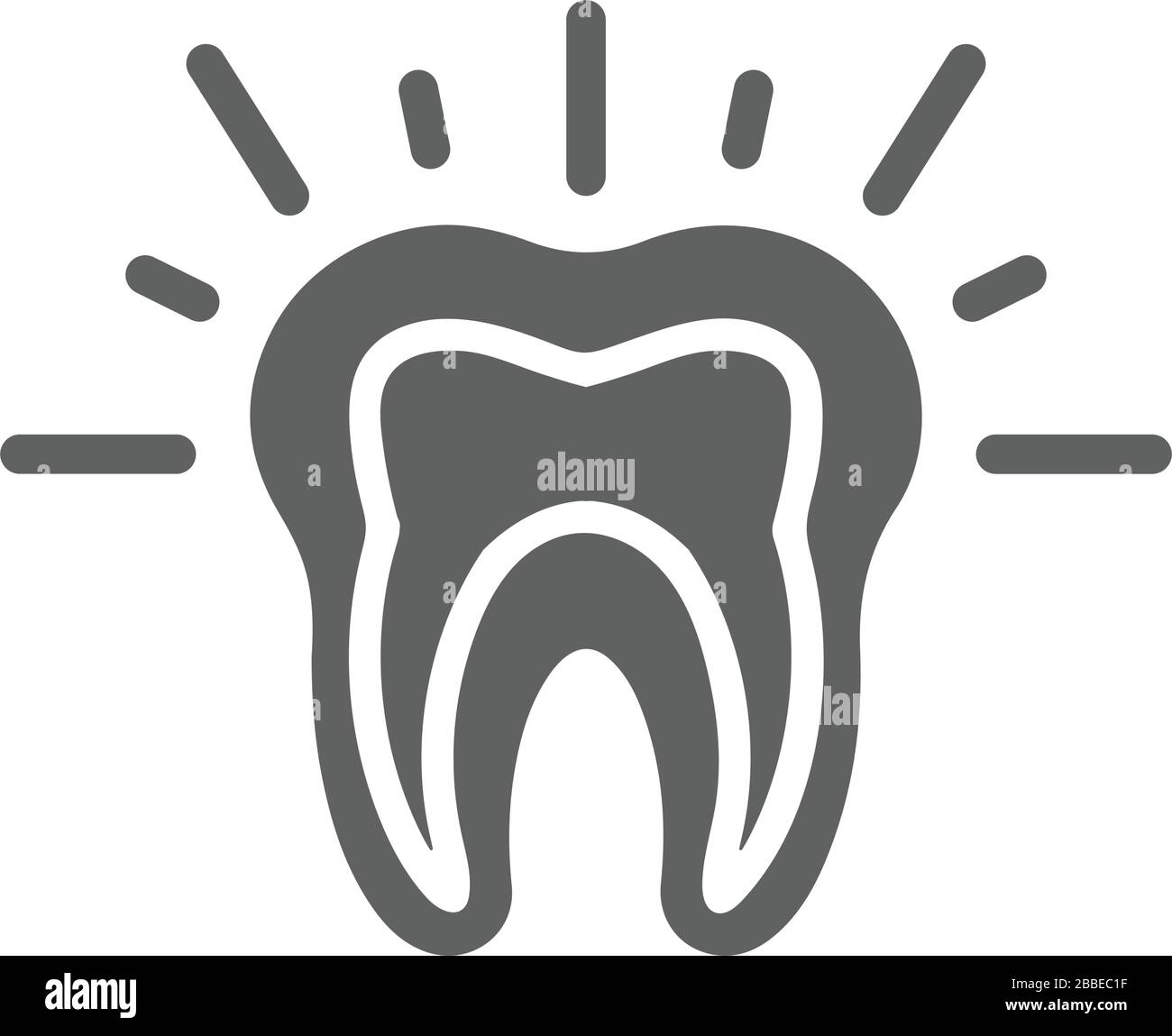 Well organized and fully editable Teeth pain icon, tooth problem icon ...