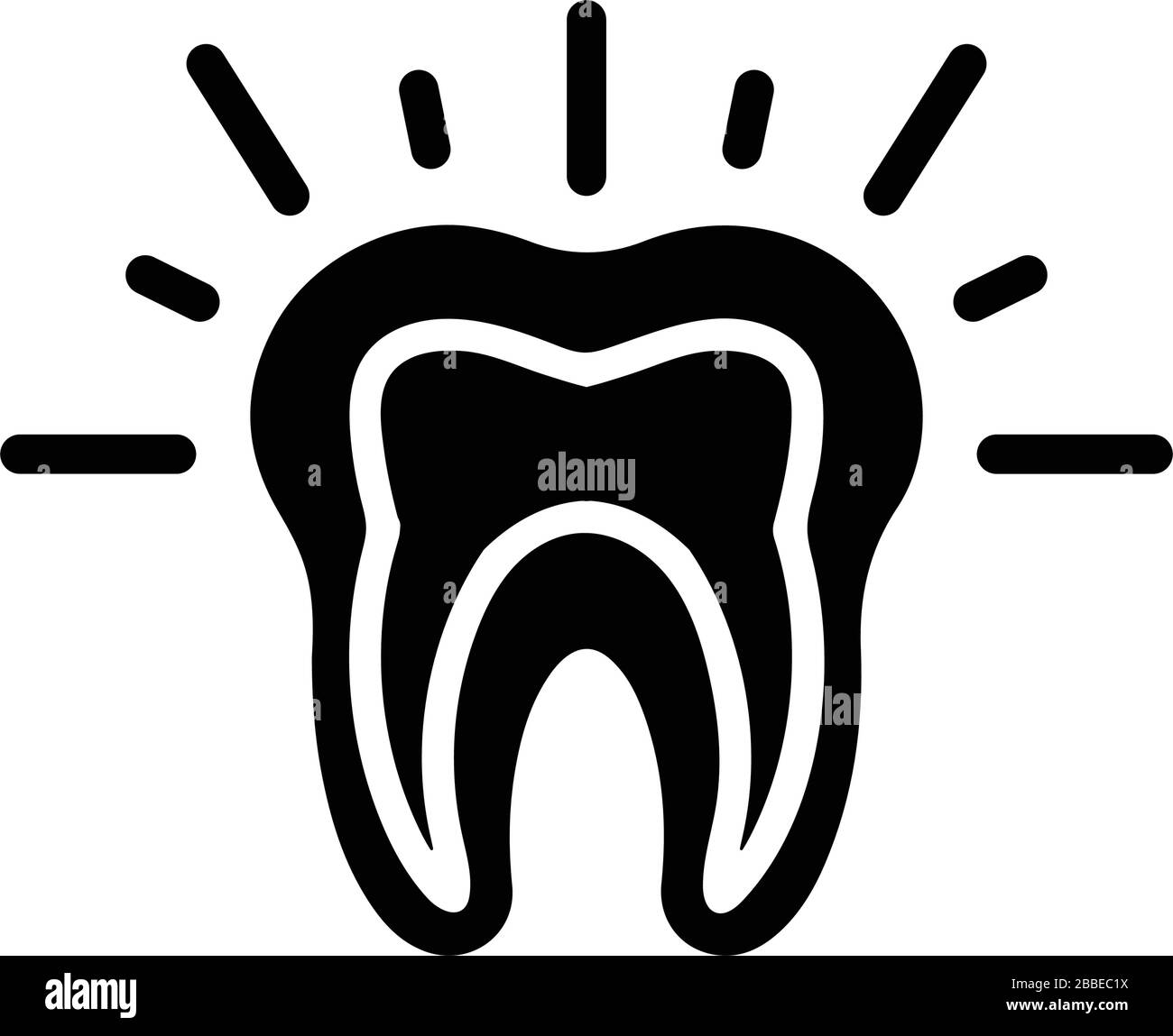 Well organized and fully editable Teeth pain icon, tooth problem icon ...