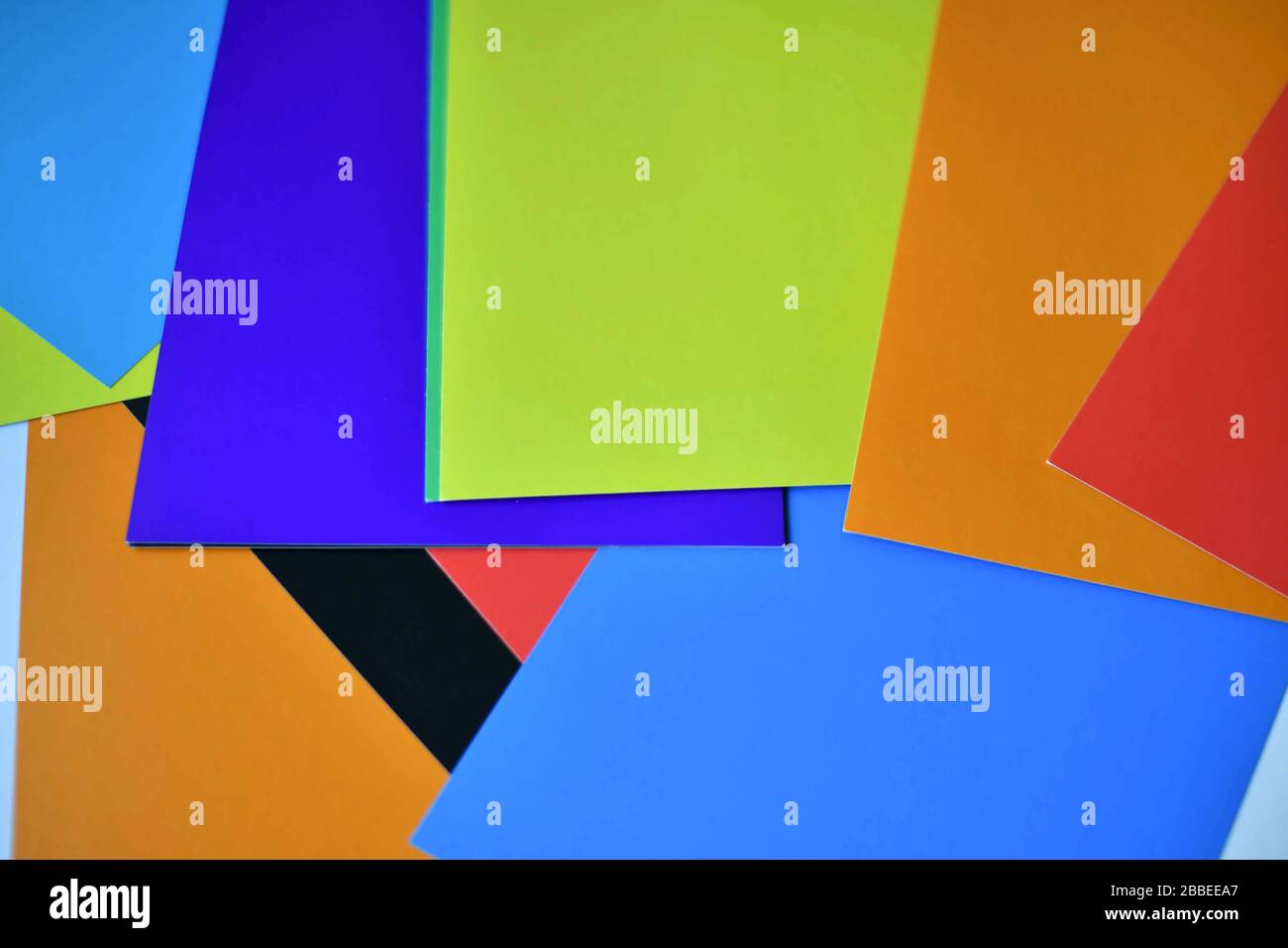 Bright Background From Multicolored Sheets Of Colorful Paper Stock ...