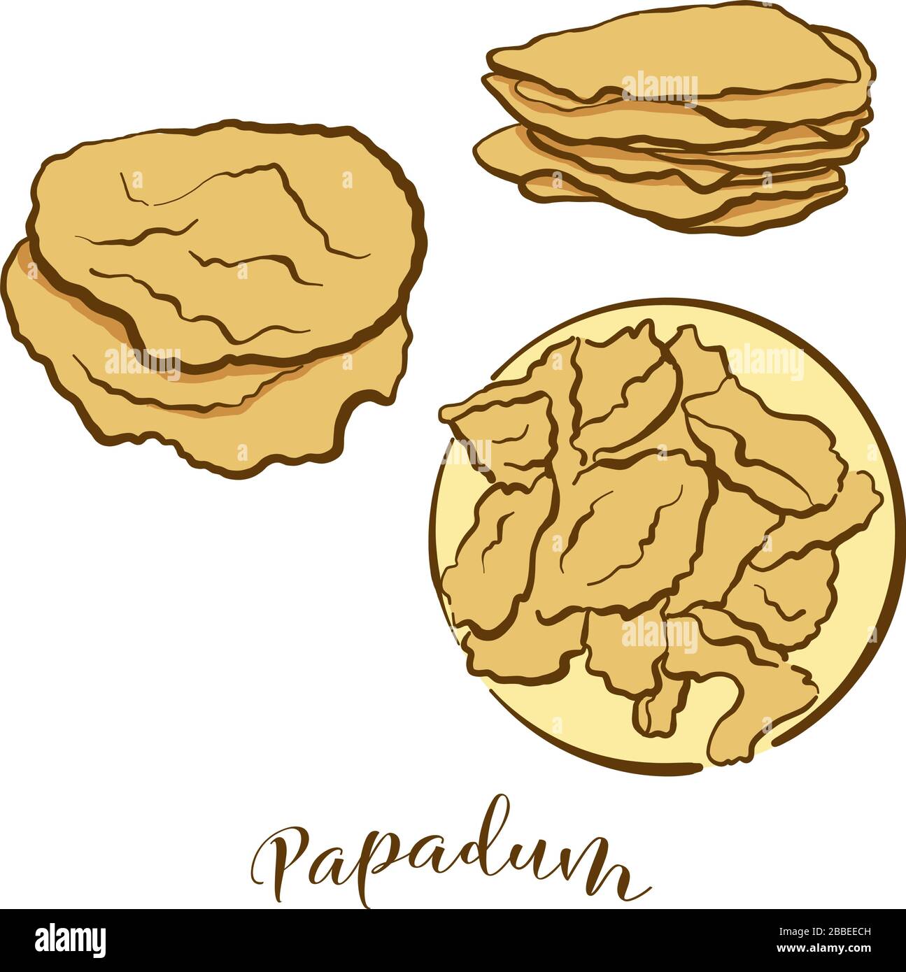Papad Stock Vector Images - Alamy