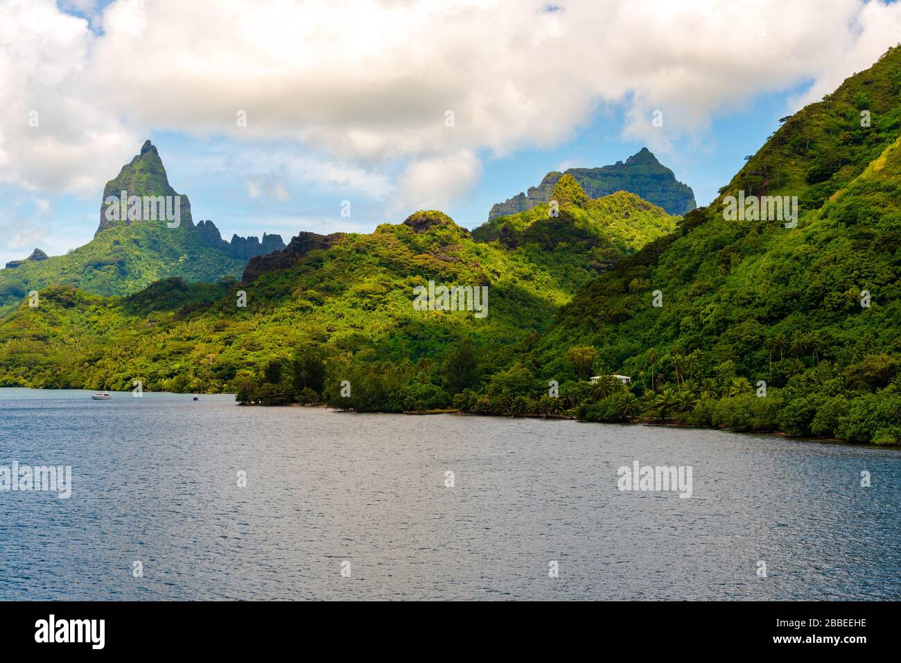 Photo of the coast and waters surrounding the beautiful French ...