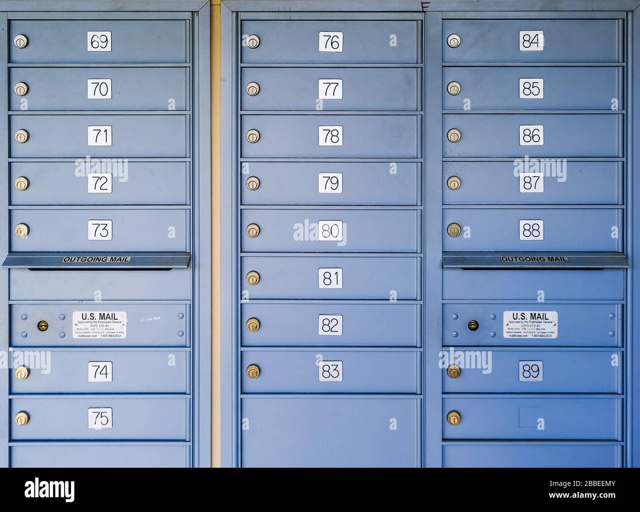 Community mailboxes hi-res stock photography and images - Alamy
