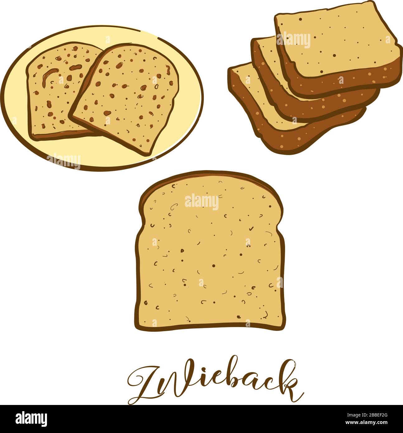 Biscotte Stock Vector Images - Alamy
