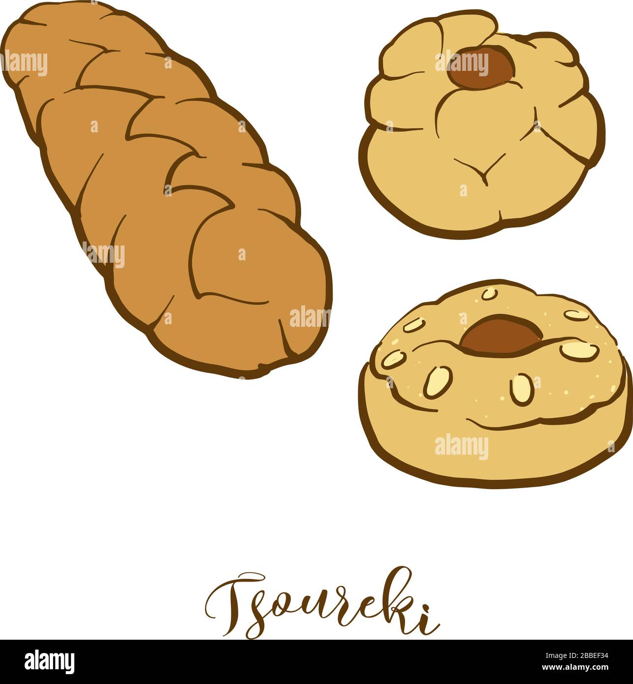 Greek orange cake Stock Vector Images - Alamy