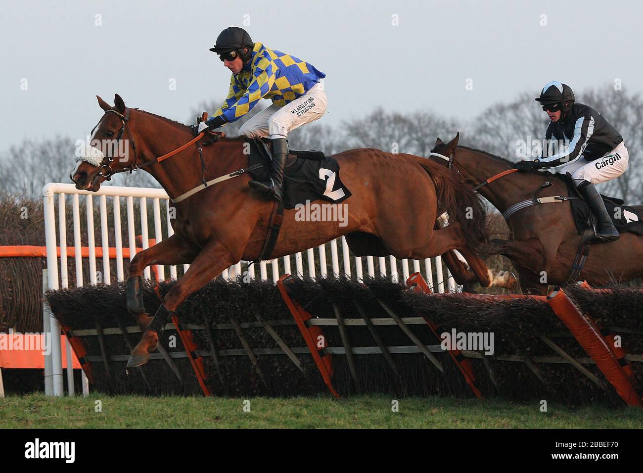 Celtic Charlie ridden by Colin Bolger jumps during the Hepworth ...