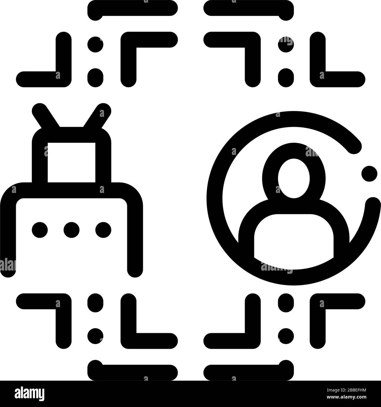 human automation in robot icon vector outline illustration Stock Vector ... human automation in robot icon vector outline illustration Stock Vector ...