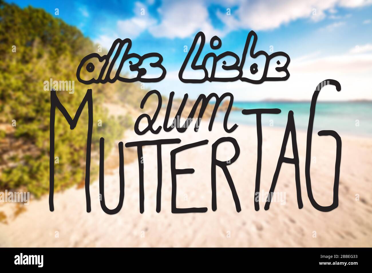 Sandy Beach, Sardinia, Beautiful Landscape, Muttertag Means Happy ...