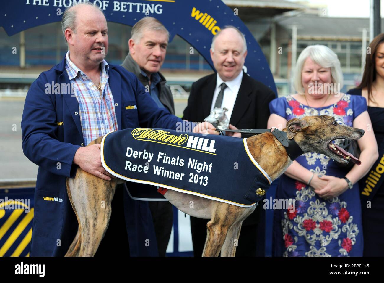 Winning connections of Ballymac Jones after winning the William Hill ...